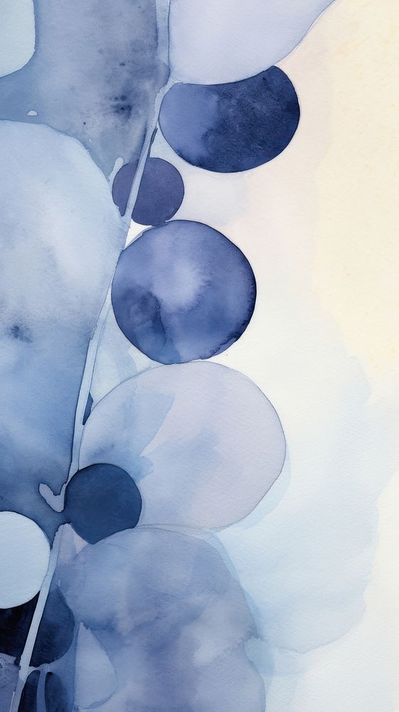 Blueberry abstract painting plant. | Free Photo Illustration - rawpixel