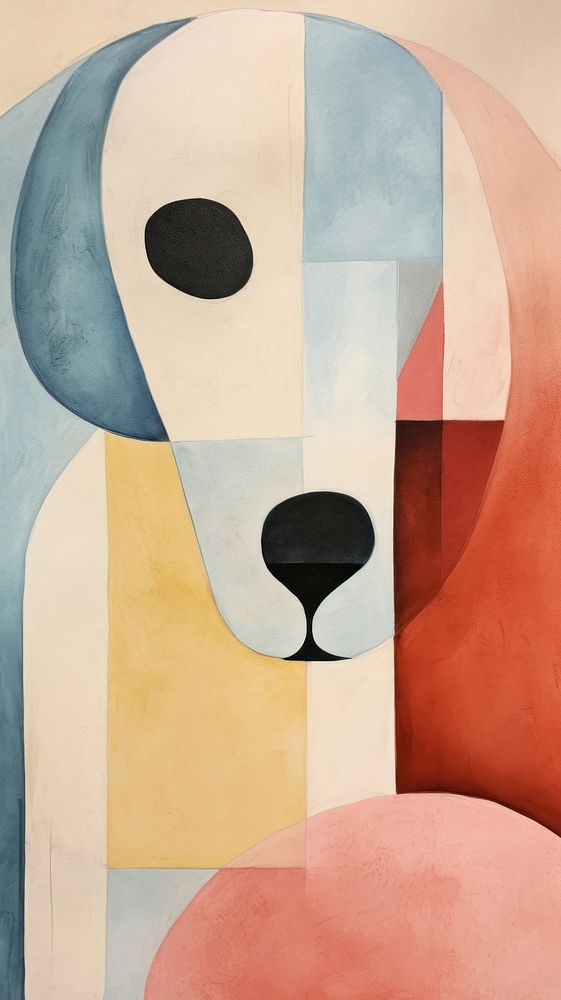 Dog abstract painting art. | Free Photo Illustration - rawpixel