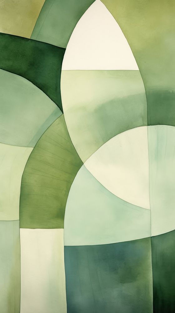 Green abstract painting shape. | Free Photo Illustration - rawpixel