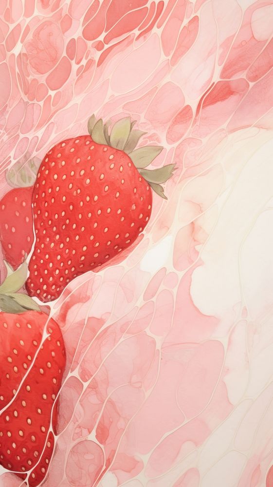 Strawberry abstract fruit plant. | Free Photo Illustration - rawpixel