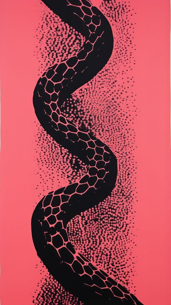 Snake art red advertisement. | Free Photo Illustration - rawpixel