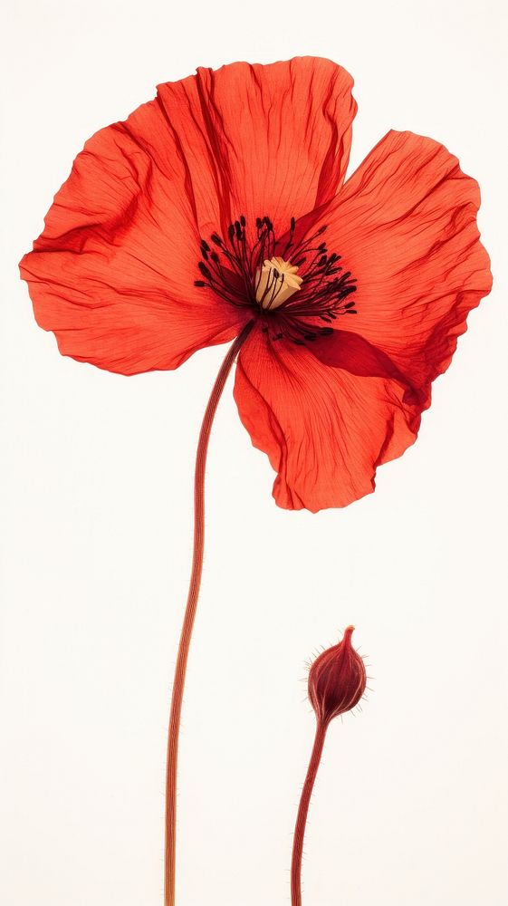 Real pressed poppy flower petal | Free Photo - rawpixel