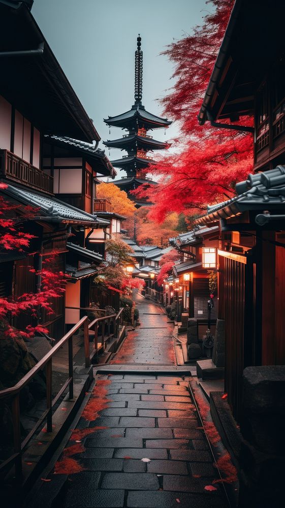 photo japan city architecture illuminated. | Free Photo - rawpixel