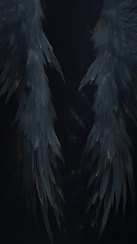 Acrylic paint wings backgrounds darkness | Premium Photo Illustration ...