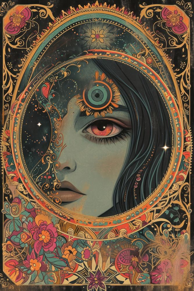 Cover book one eye art | Free Photo Illustration - rawpixel