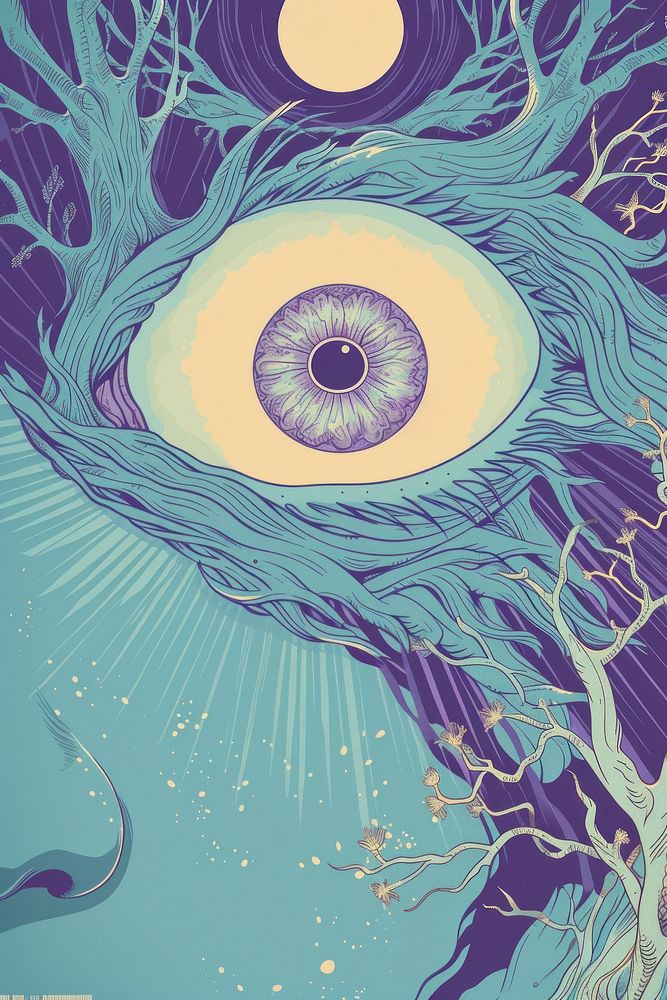 Cover book one eye art | Free Photo Illustration - rawpixel