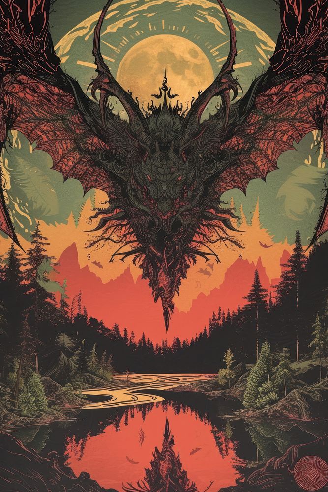 Cover book beautiful demon outdoors | Premium Photo Illustration - rawpixel