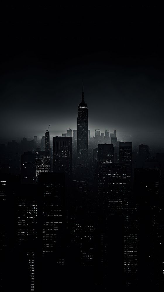 Black wallpaper architecture cityscape building. | Free Photo - rawpixel