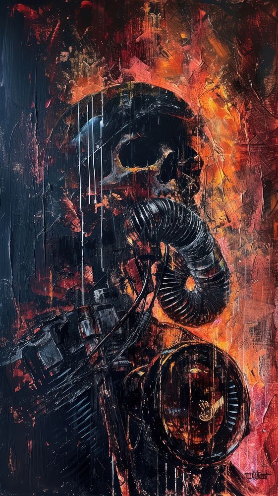 Engine painting art acrylic paint. | Premium Photo Illustration - rawpixel