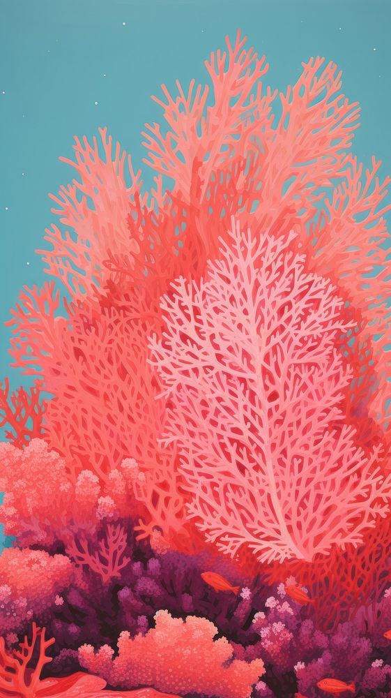 Pink coral reef outdoors nature | Free Photo Illustration - rawpixel