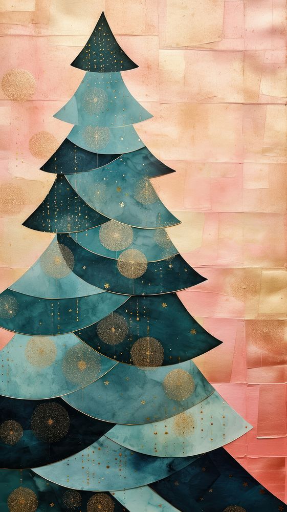 Christmas tree shape art architecture. | Free Photo Illustration - rawpixel