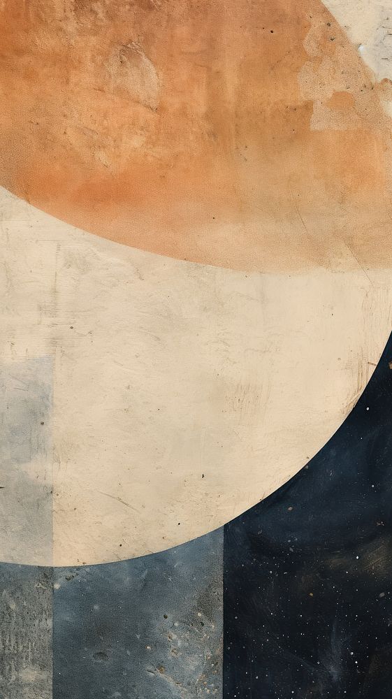 Full moon abstract painting shape. | Free Photo Illustration - rawpixel