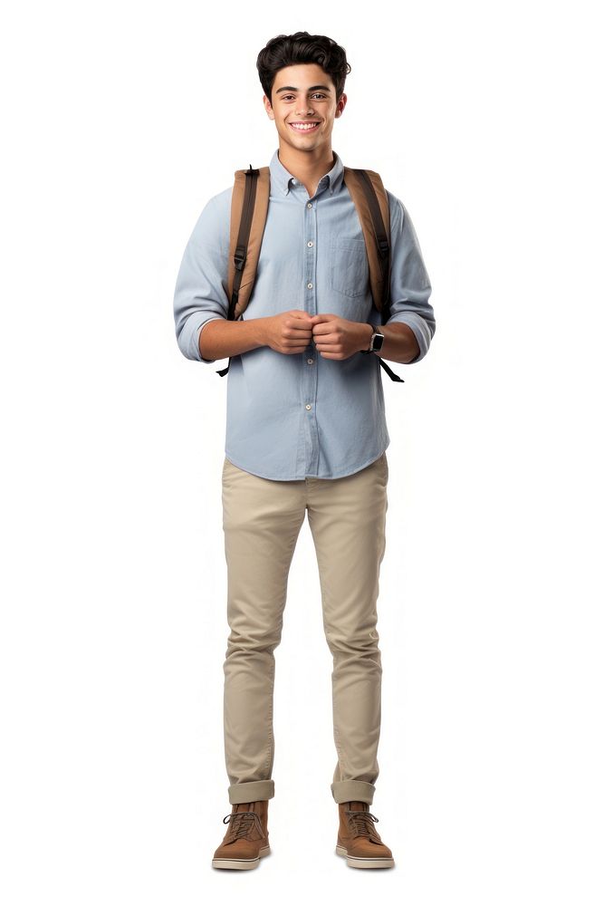 student standing adult white background. | Premium Photo - rawpixel