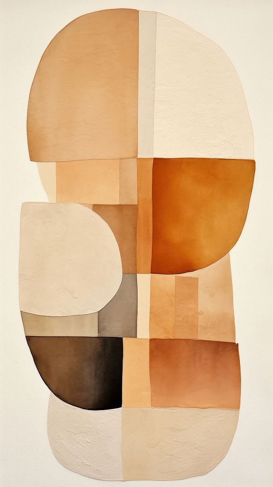 Brown abstract shape painting art | Premium Photo Illustration - rawpixel