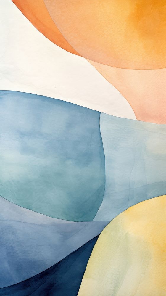 Seascape abstract shape painting art | Free Photo Illustration - rawpixel