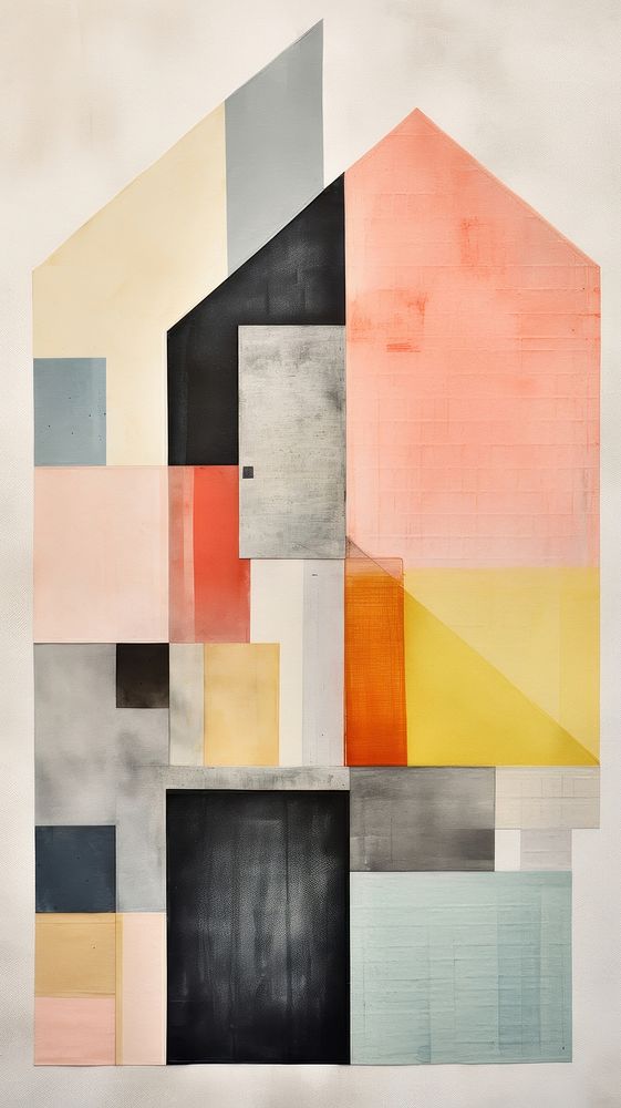 House abstract painting collage. | Free Photo Illustration - rawpixel