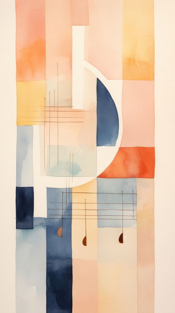 Musical note abstract painting collage. | Free Photo Illustration ...