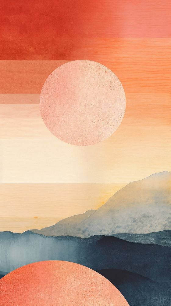 Sunset abstract painting outdoors. | Free Photo Illustration - rawpixel