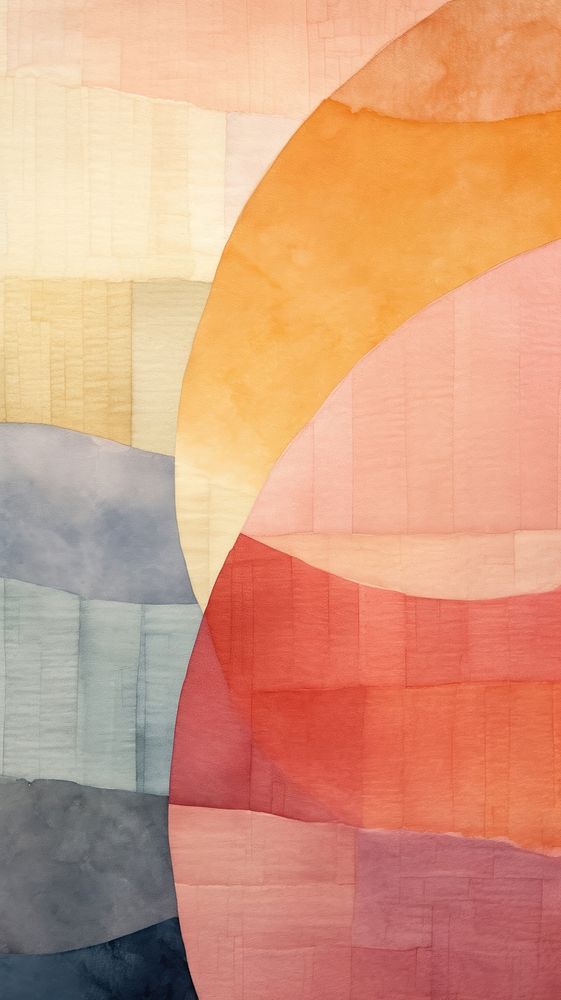 Sunset abstract painting shape. | Free Photo Illustration - rawpixel