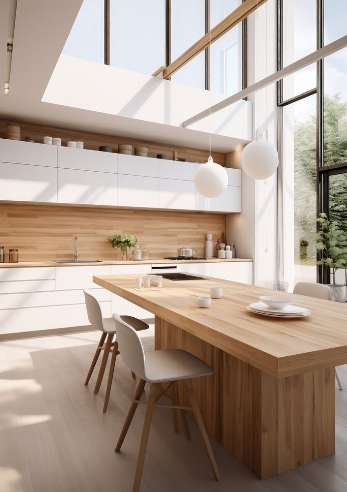 Modern Contemporary kitchen room interior | Premium Photo - rawpixel