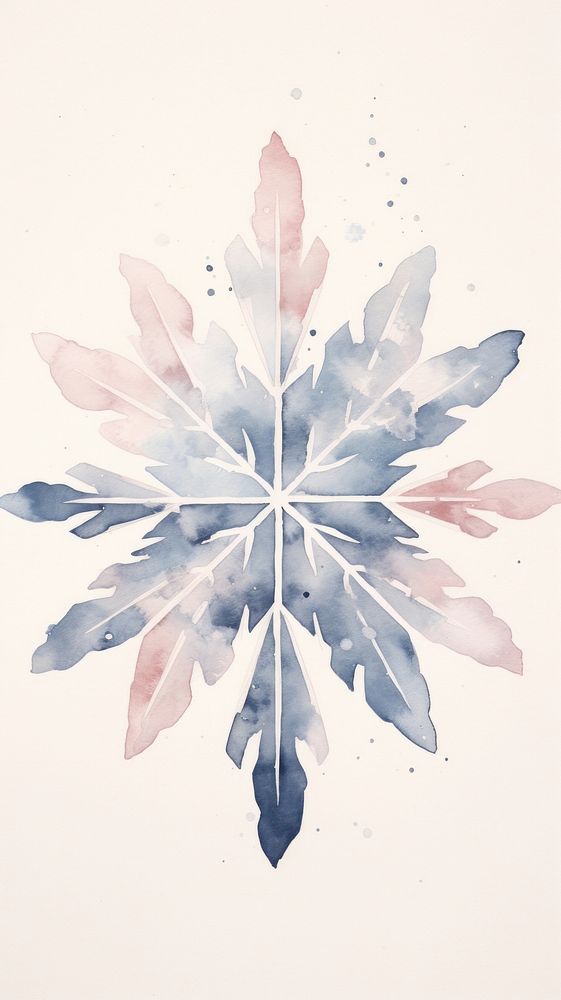 Snow flake abstract shape leaf. | Free Photo Illustration - rawpixel