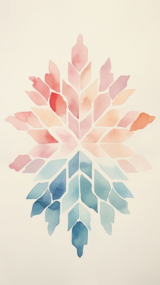 Snow flake abstract pattern shape. | Free Photo Illustration - rawpixel