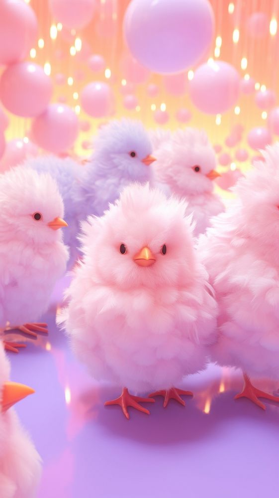 Fluffy pastel chicken animal bird | Free Photo Illustration - rawpixel