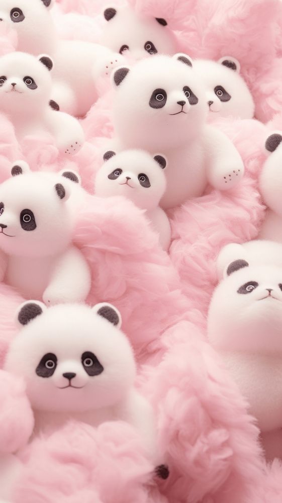 Fluffy pastel panda mammal plush | Premium Photo Illustration - rawpixel