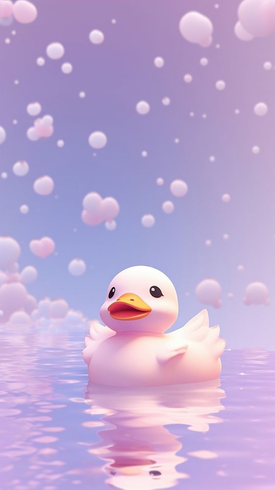 Cute duck dreamy wallpaper animal | Premium Photo Illustration - rawpixel