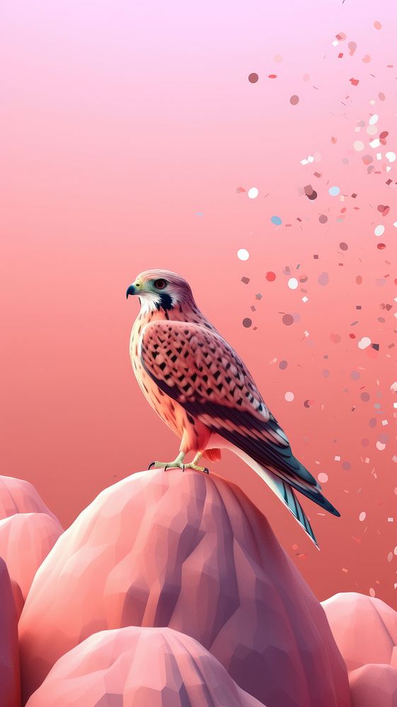 Cute Hawk dreamy wallpaper animal | Premium Photo Illustration - rawpixel
