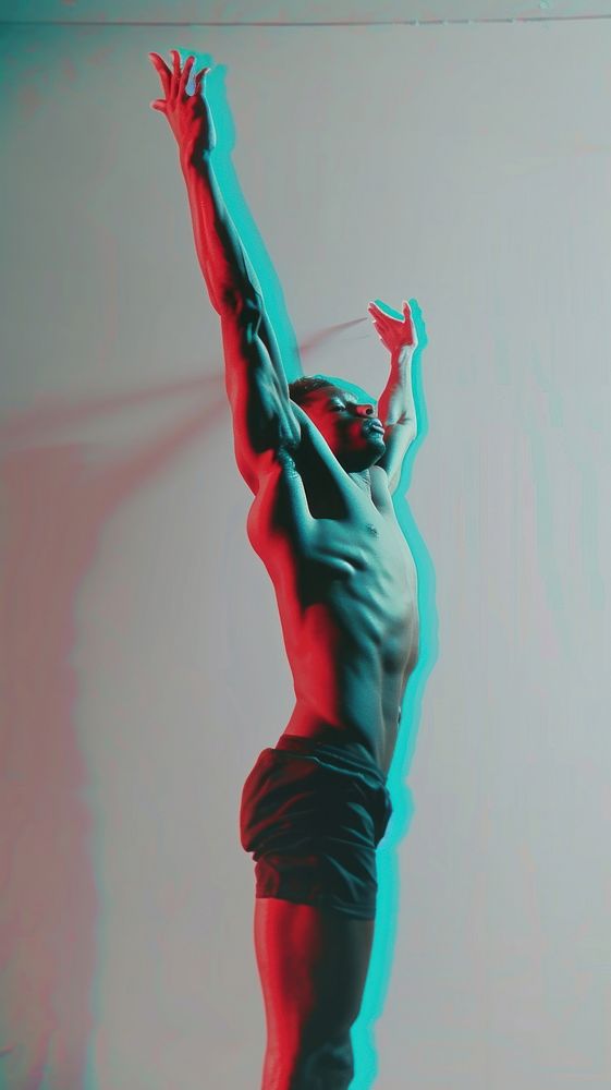 Dancing red creativity exercising. | Free Photo - rawpixel