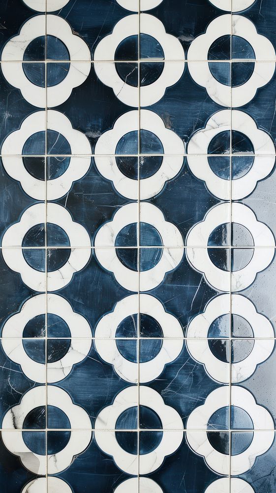 Tiles navy pattern backgrounds floor | Free Photo - rawpixel