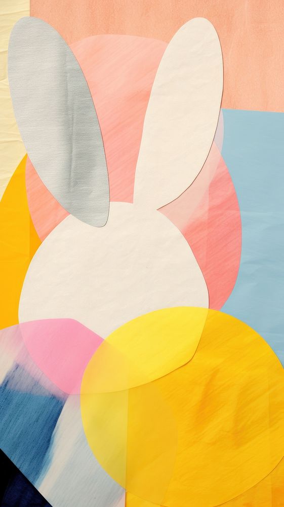 Bunny abstract painting art. | Free Photo Illustration - rawpixel