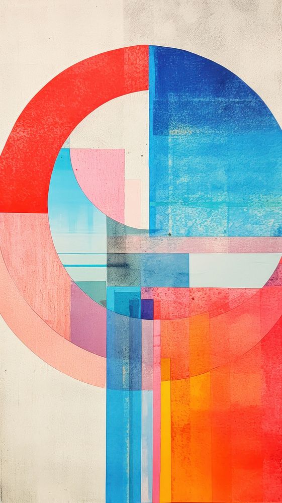 Pop color abstract painting collage. | Free Photo Illustration - rawpixel