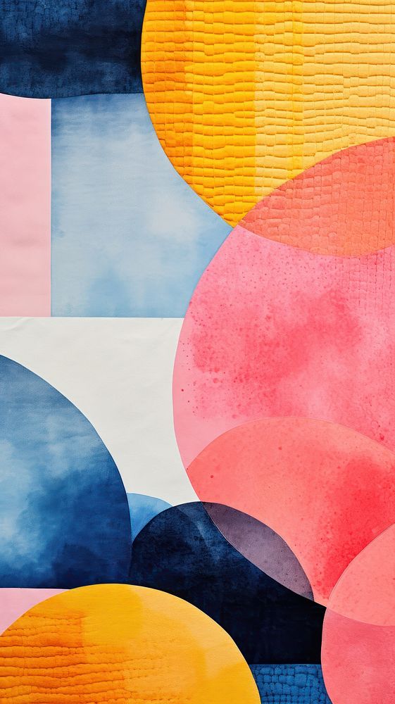 Pop color pattern abstract painting | Free Photo Illustration - rawpixel