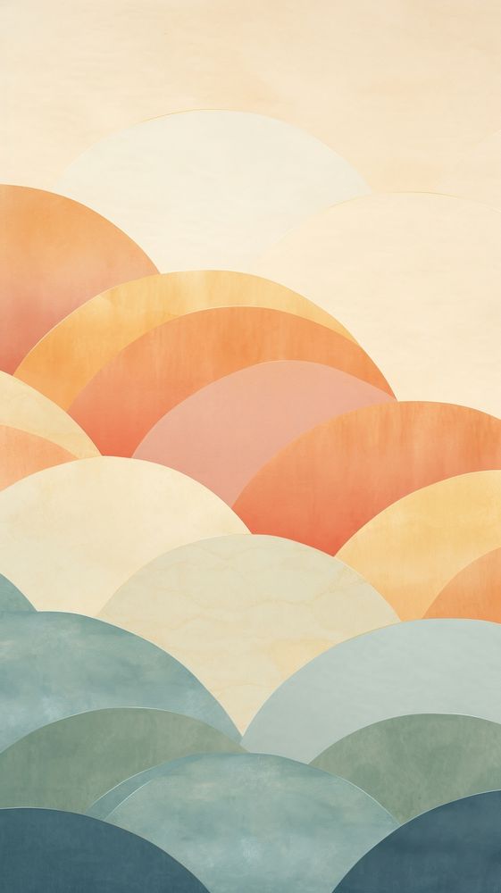 Sunrise sea abstract painting art. | Free Photo Illustration - rawpixel