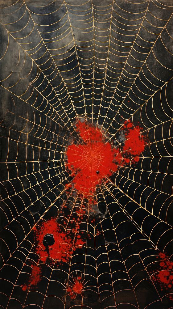 Traditional japanese spider web arachnid | Premium Photo Illustration ...