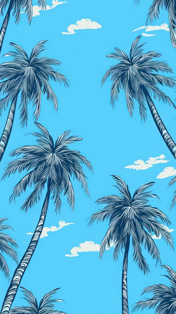 Palm trees backgrounds outdoors nature. | Premium Photo Illustration ...