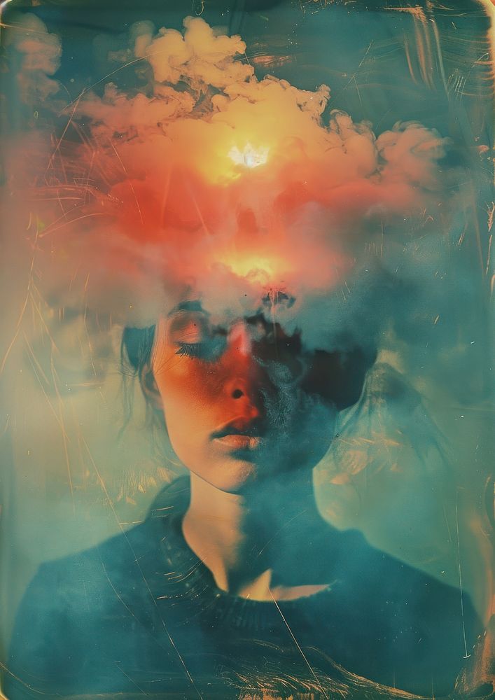 polaroid photo esoteric portrait art | Free Photo - rawpixel