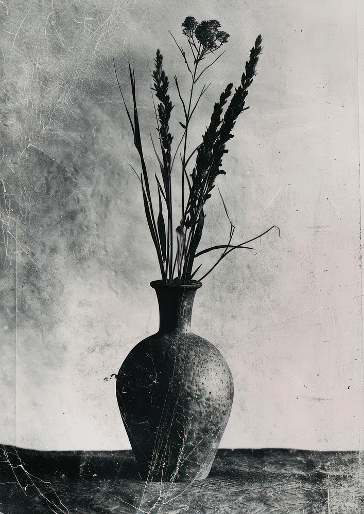 Vase painting plant art. | Free Photo - rawpixel