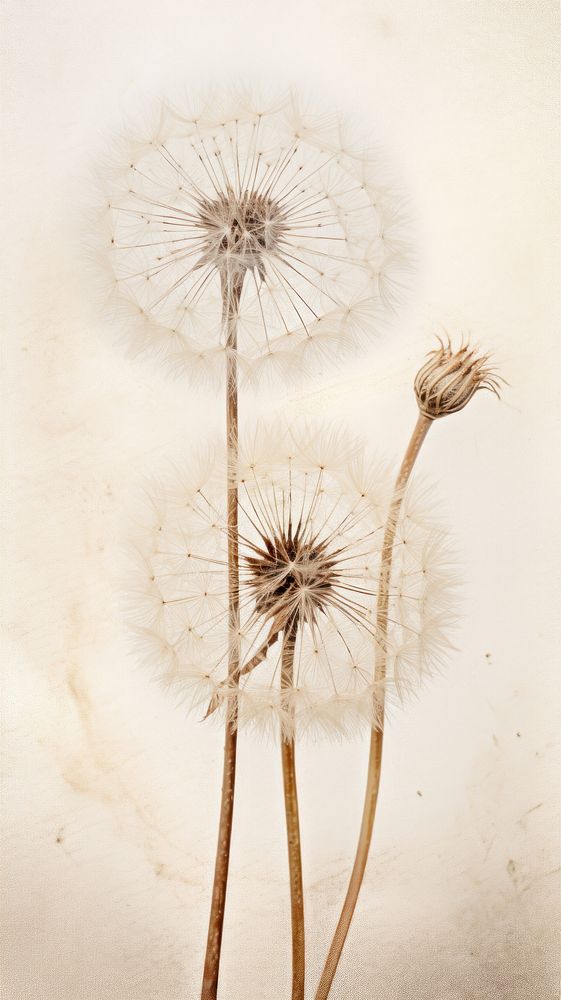 Real pressed dandelions flower plant | Premium Photo - rawpixel