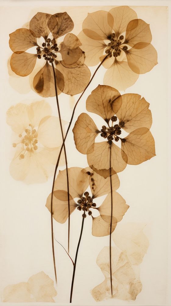 Real pressed Hydrangea flowers pattern | Premium Photo - rawpixel