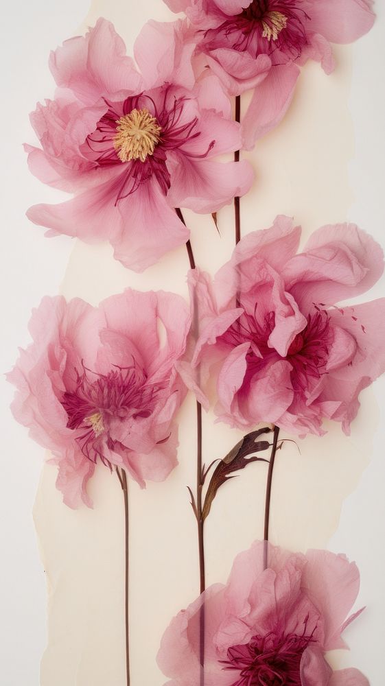 Real pressed peony flowers blossom | Free Photo - rawpixel