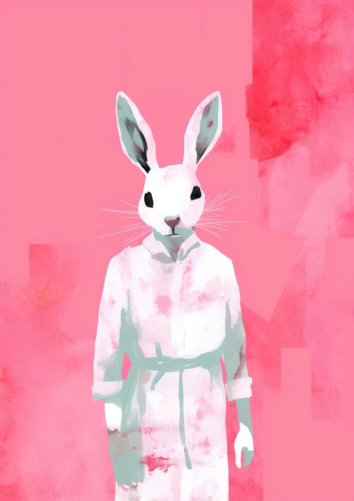 Rabbit doctor hospital rodent animal | Free Photo Illustration - rawpixel