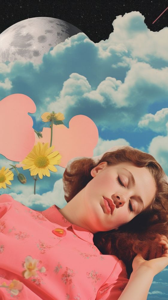 Sleep portrait nature flower. | Premium Photo Illustration - rawpixel
