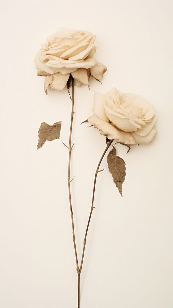 Real pressed cream rose flowers | Premium Photo - rawpixel