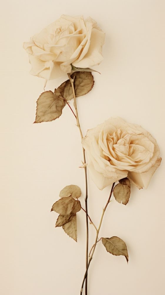 Real pressed cream rose flowers | Premium Photo - rawpixel