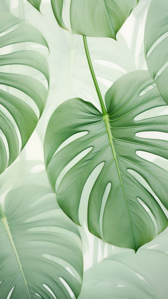 Green monstera leaves wallpaper backgrounds | Premium Photo - rawpixel