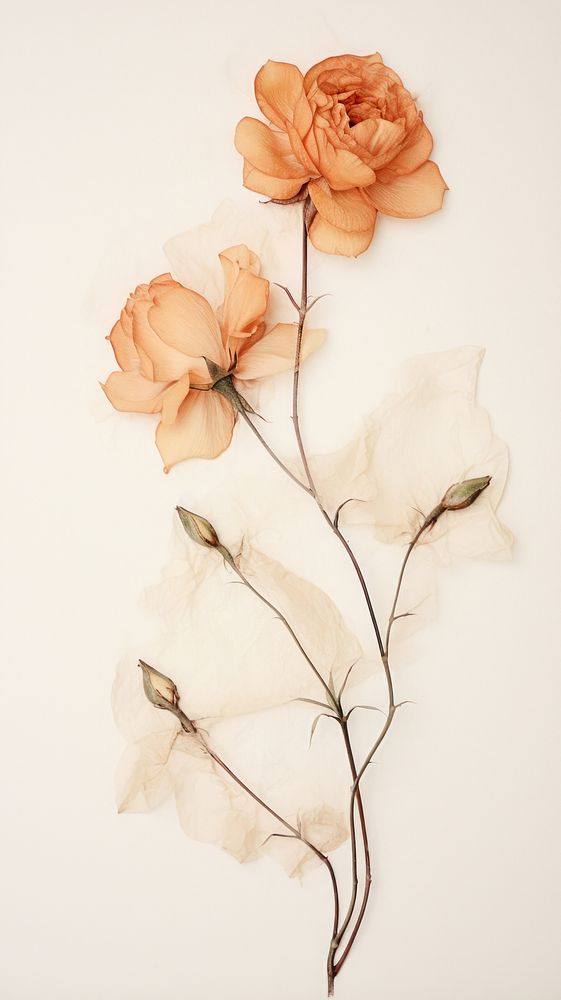 Real pressed peach rose flowers | Premium Photo - rawpixel