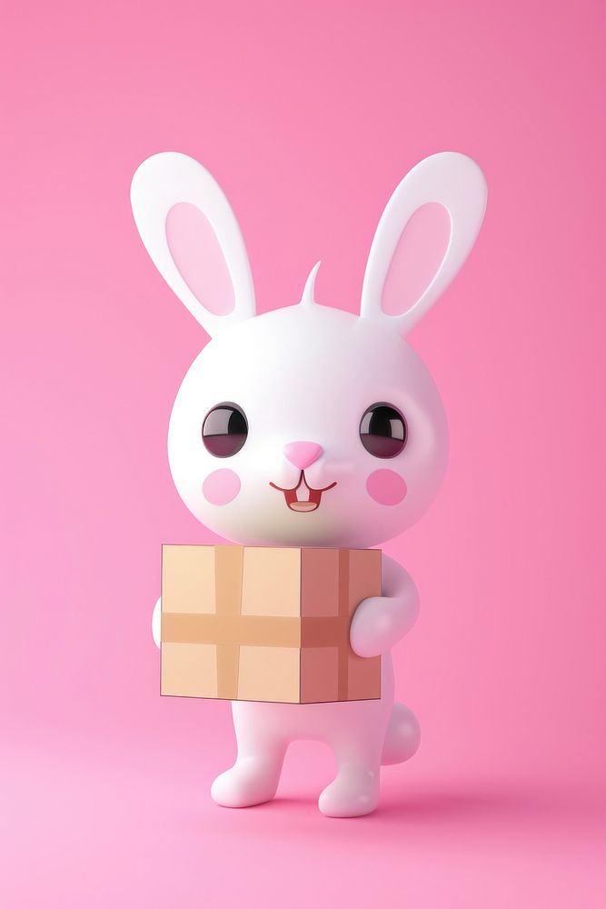 Rabbit delivery costume animal mammal | Free Photo Illustration - rawpixel